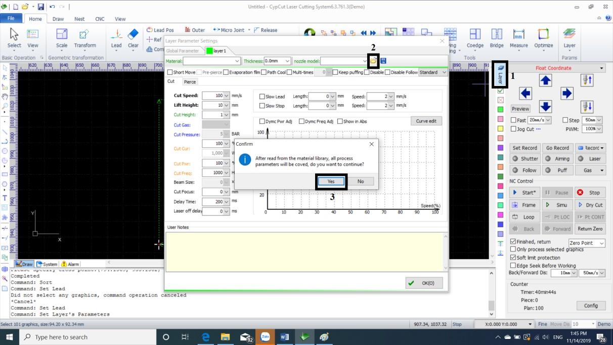Hướng dẫn vận hành phần mềm cắt laser CypCut - Thiết bị VNTECH